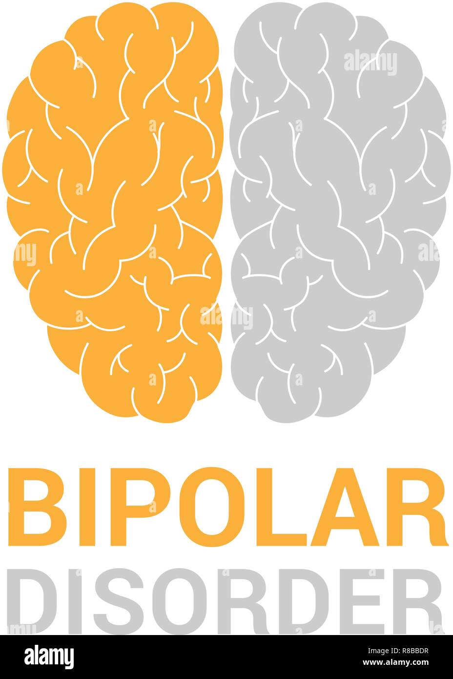 Brain icon for bipolar disorder Stock Vector Image & Art - Alamy