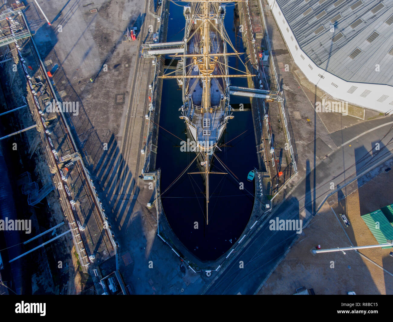 HMS Gannet, 1878 Royal Navy Doterel-class screw sloop, with both sails ...