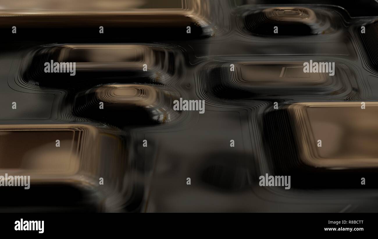 Raster golden texture, gold level lines pattern, curved square rounded ...