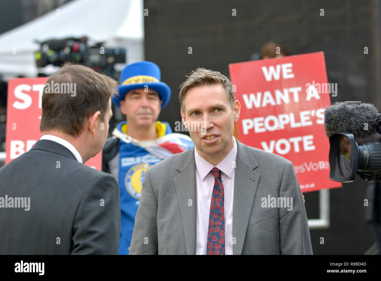 Richard Moss (BBC Political editor, North East & Cumbria) interviewing ...