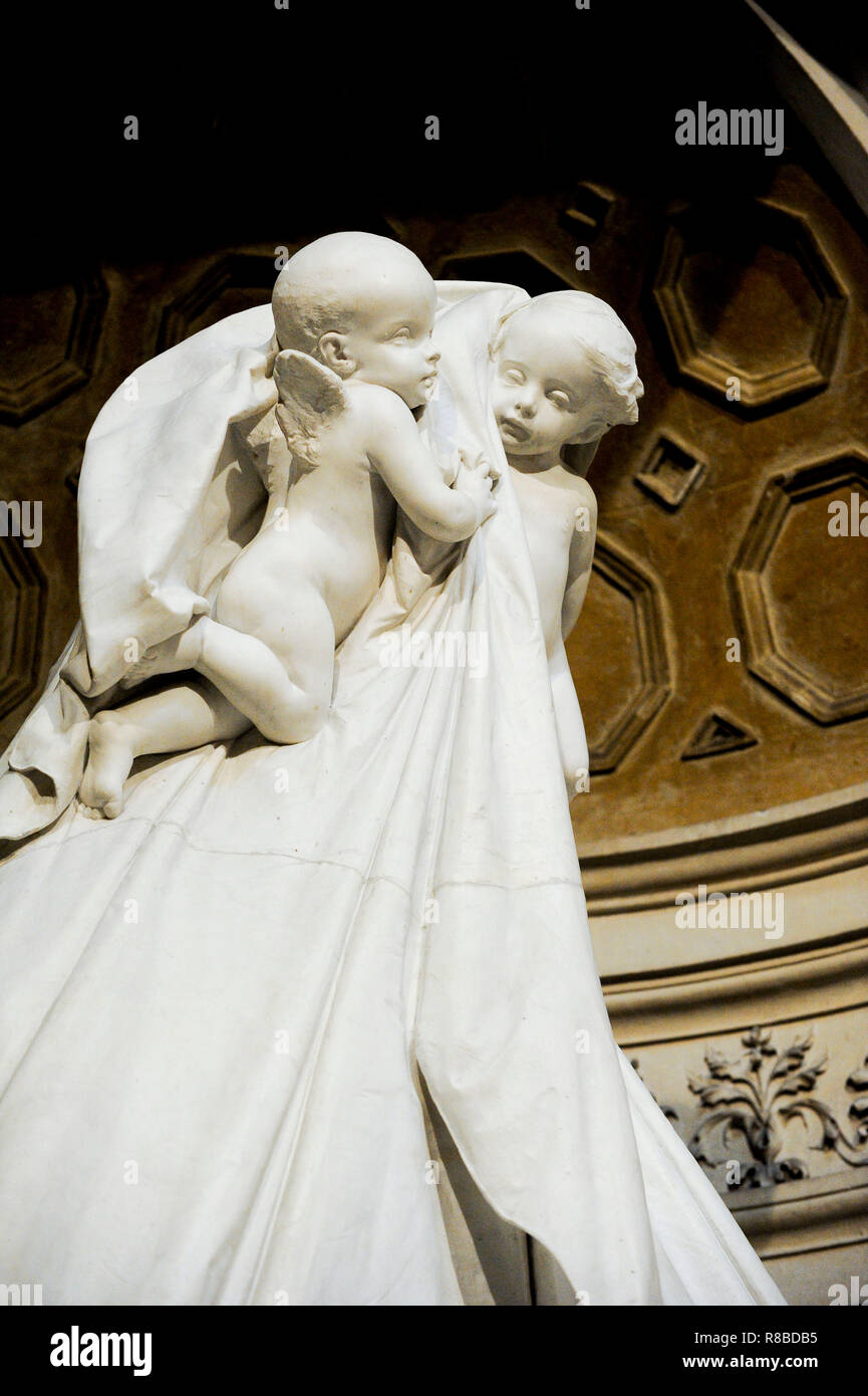 Italy, Lombardy, Arcore, Chapel of the Villa Borromeo d'Adda in memory ...