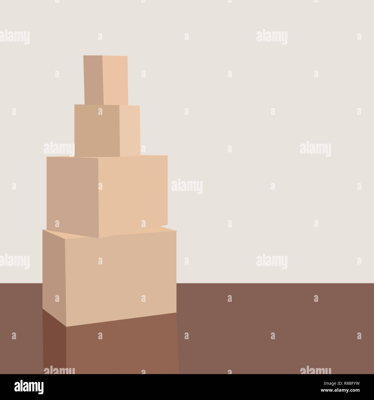 Warehouse paper stack Stock Vector Images - Alamy