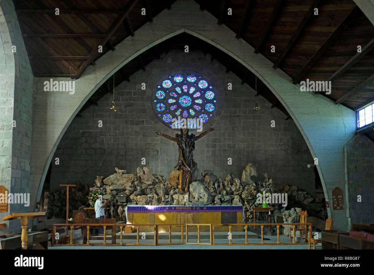 Interior of the Church of St. Mary the Virgin the main Episcopalian ...