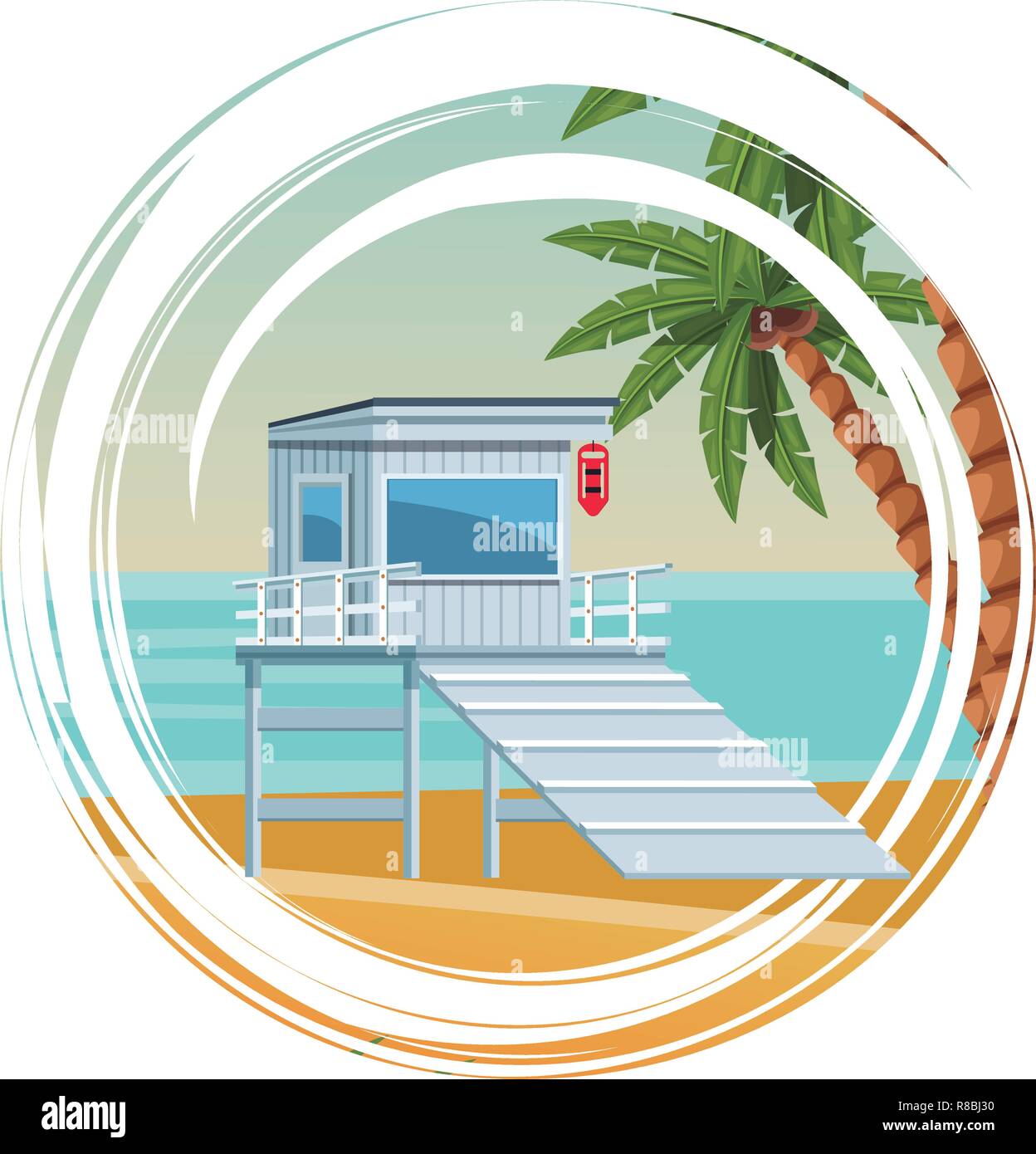 lifeguards tower icon Stock Vector Image & Art - Alamy