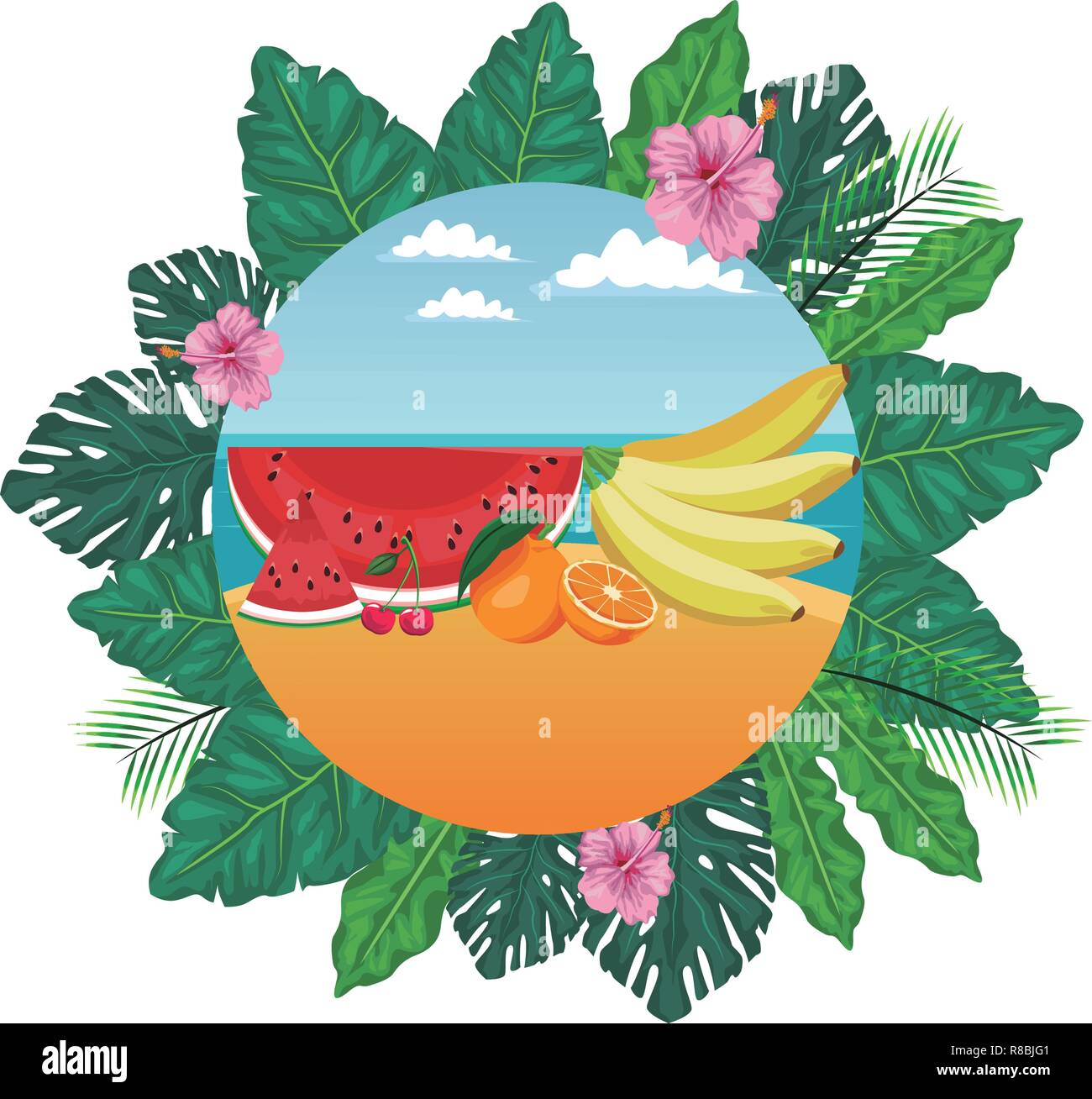 tropical fruit icon Stock Vector Image & Art - Alamy