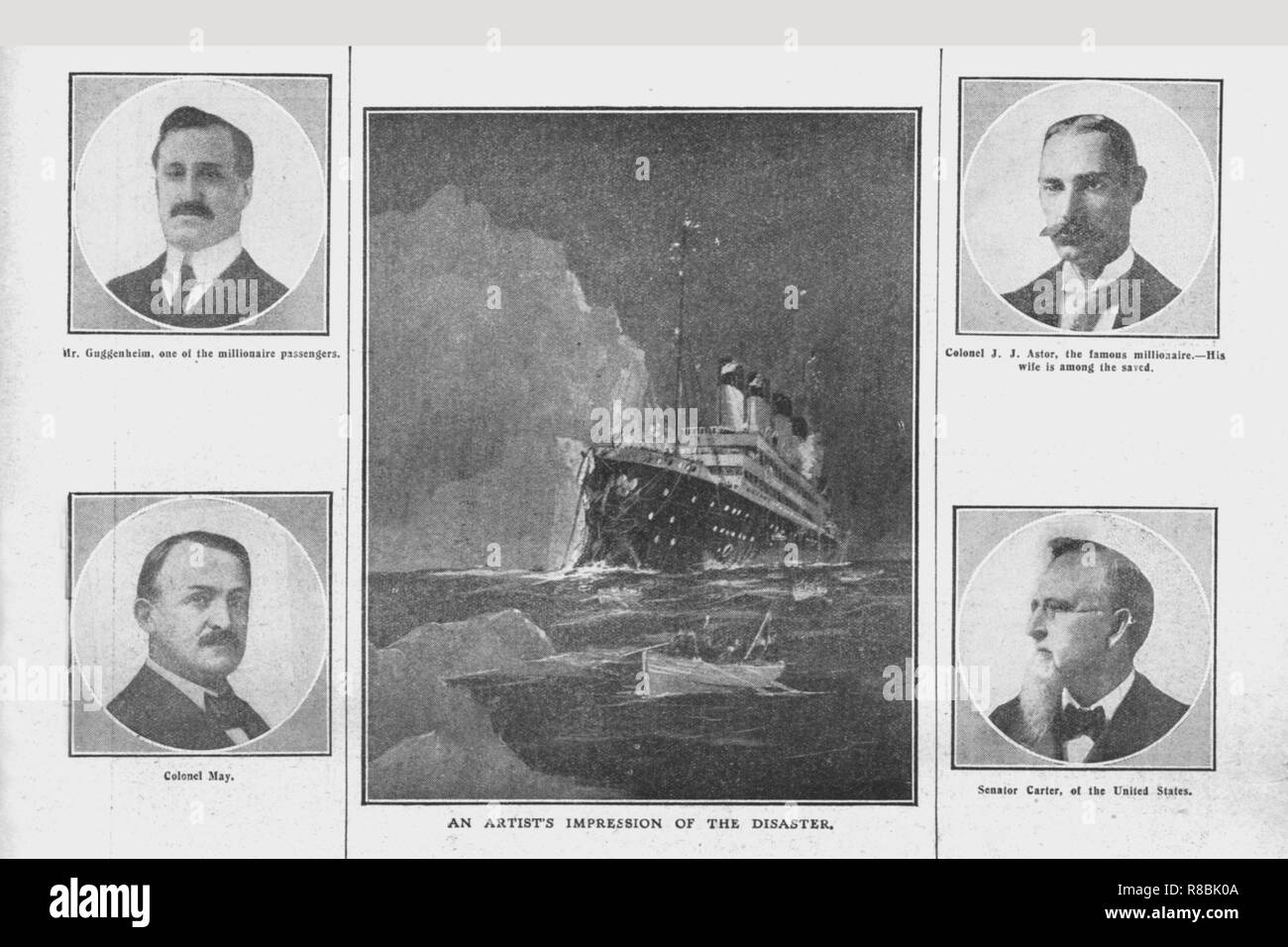 'An Artist's Impression of the Disaster', and portraits of related ...