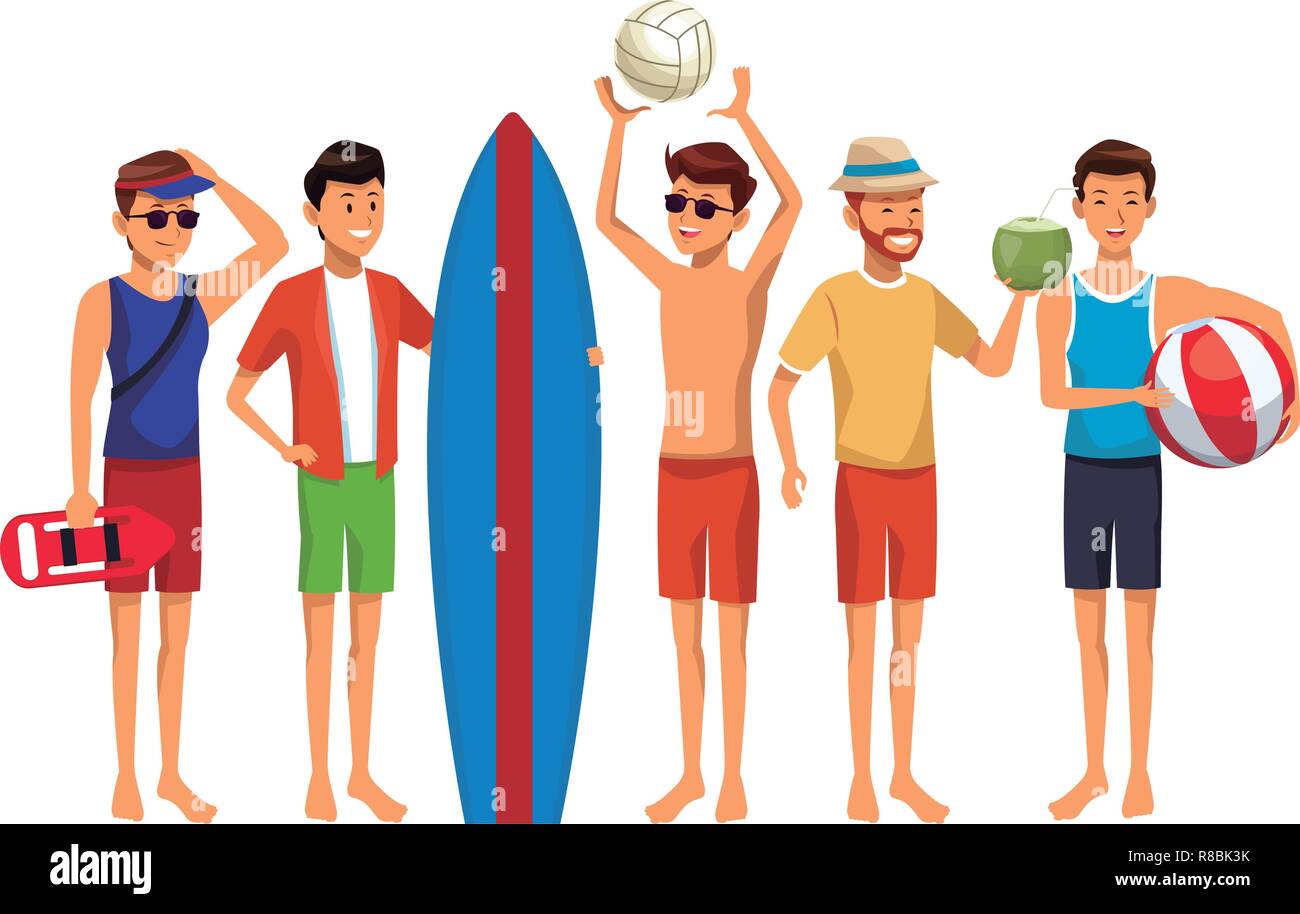 friends with swimsuit Stock Vector Image & Art - Alamy