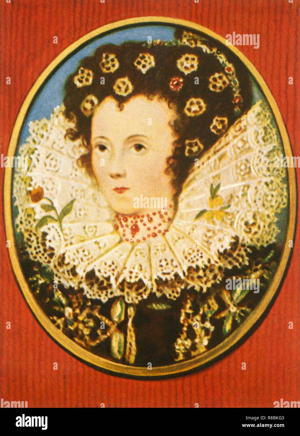 Elizabeth tudor portrait miniature hi-res stock photography and images ...