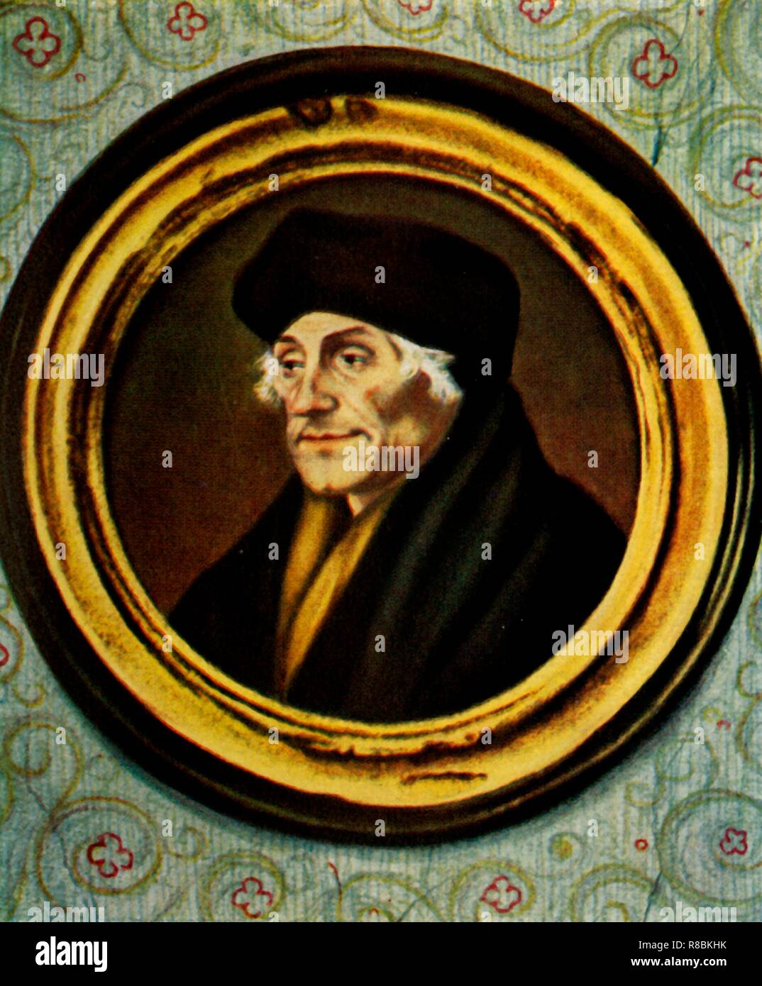 Portrait of erasmus desiderius von rotterdam hi-res stock photography ...