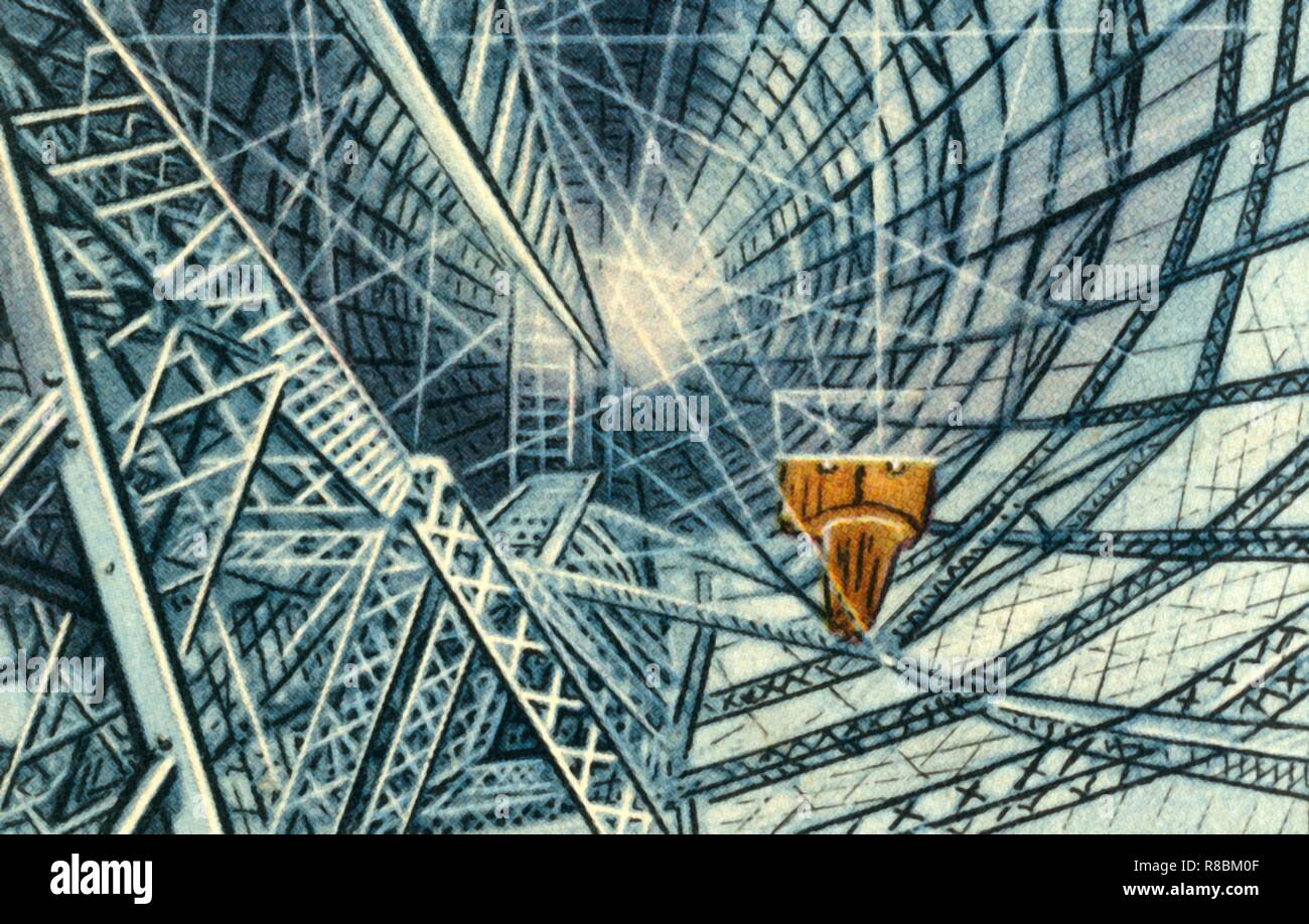 Framework of a zeppelin, 1932. Creator: Unknown Stock Photo - Alamy
