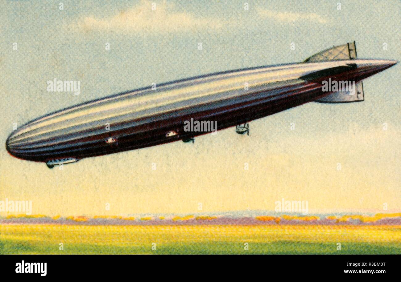 USS Los Angeles airship, 1920s, (1932). Creator: Unknown Stock Photo ...