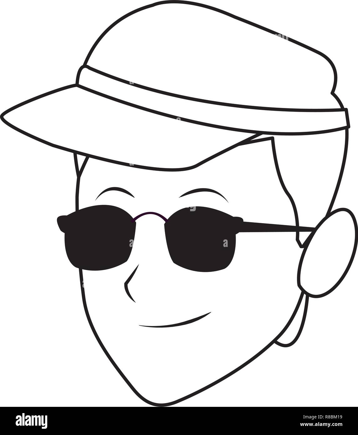 man only face Stock Vector Image & Art - Alamy