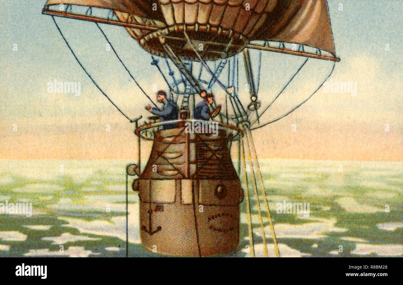 Andrée's Arctic balloon expedition, 1897, (1932). Creator: Unknown ...
