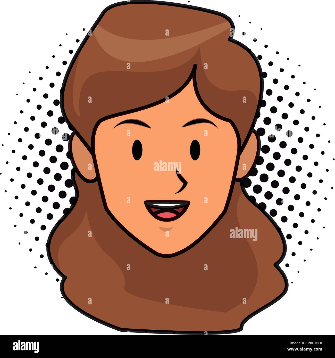 woman only face Stock Vector Image & Art - Alamy