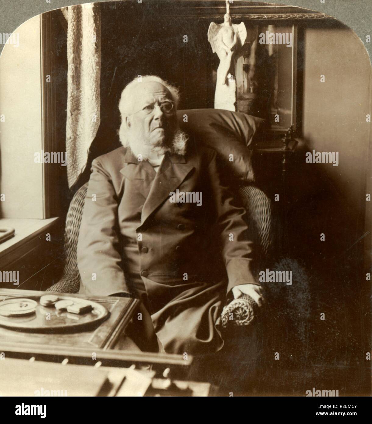 'Henrik Ibsen, the poet to whom all the world pays homage, at home ...