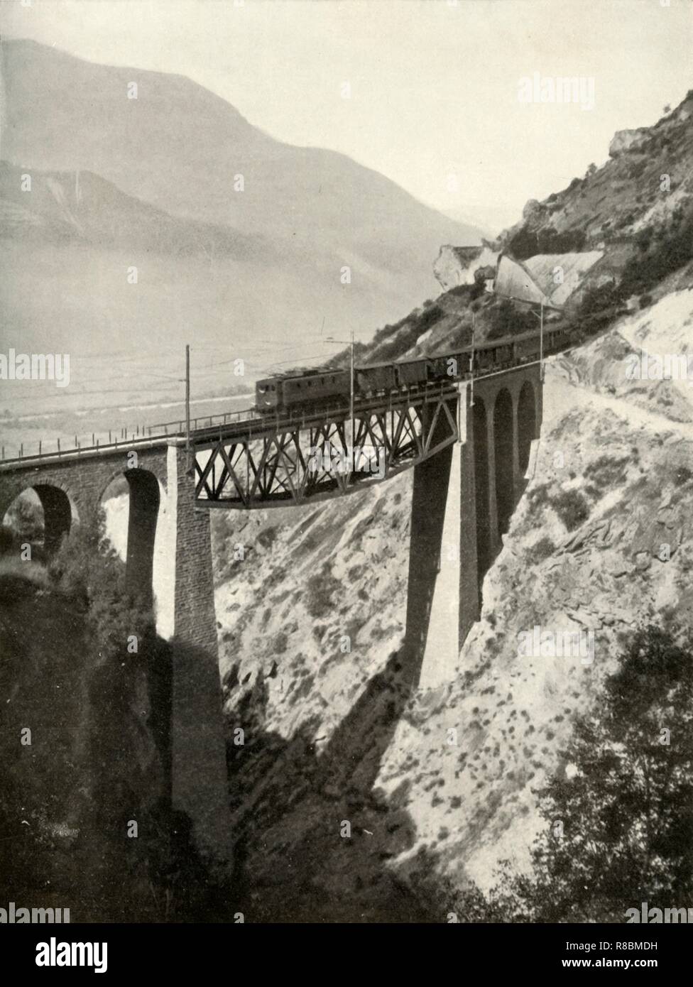 'The Baltschieder Viaduct on the Lotschberg main line ...', 1935-36 ...