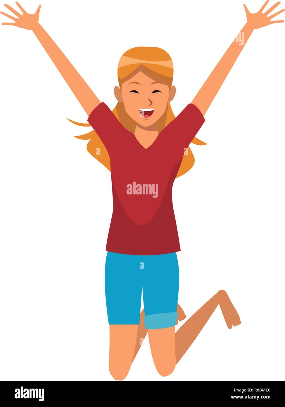 Woman smiling in street Stock Vector Images - Alamy