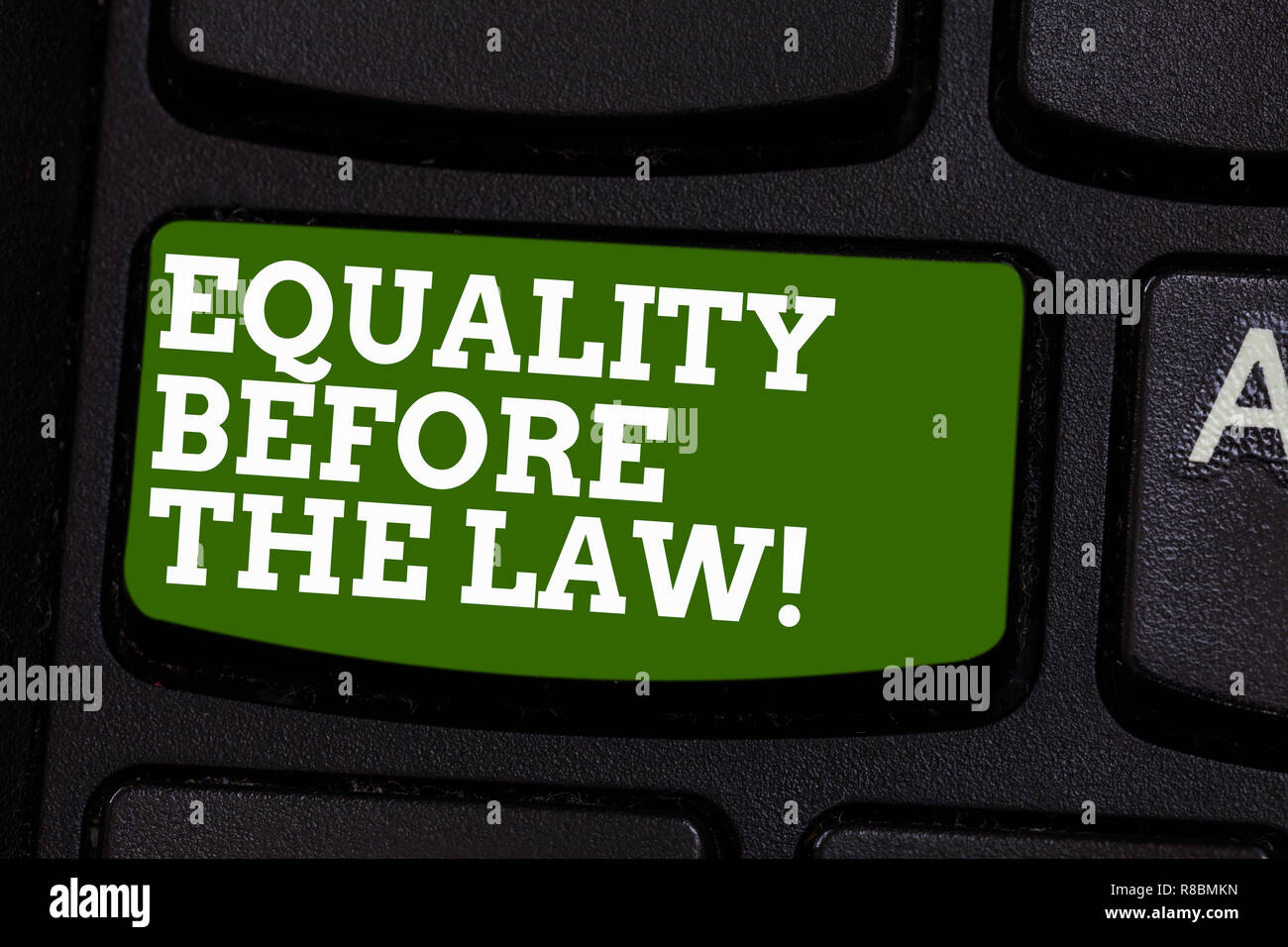 Writing note showing Equality Before The Law. Business photo showcasing ...