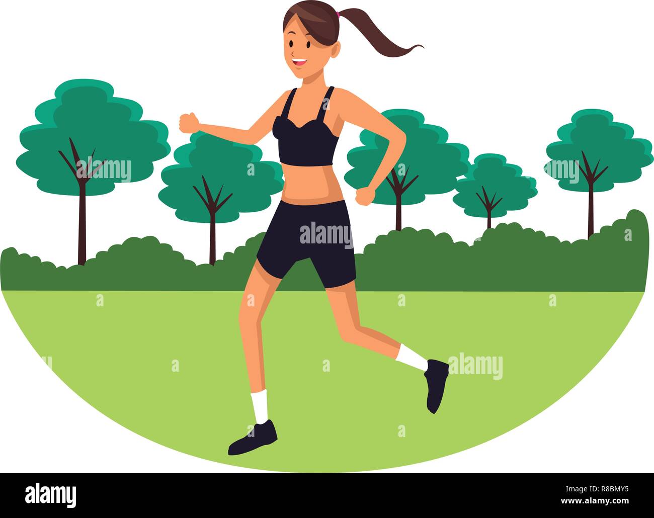 woman only face parkscape Stock Vector Image & Art - Alamy