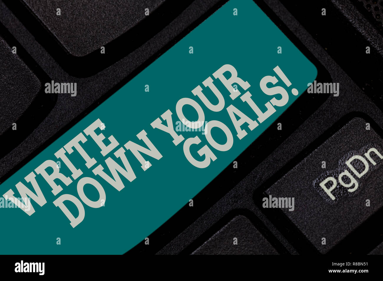 Writing note showing Write Down Your Goals. Business photo showcasing ...