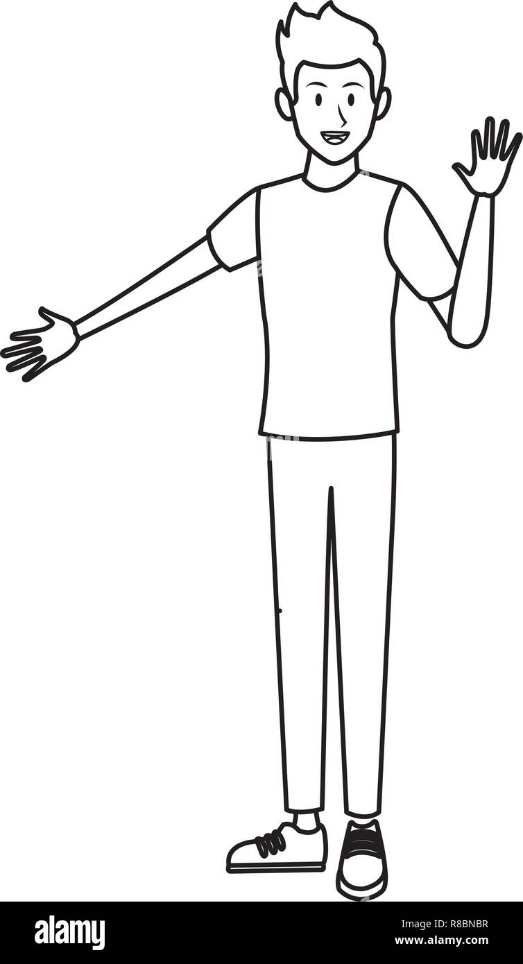 Person Saying Hello Clipart