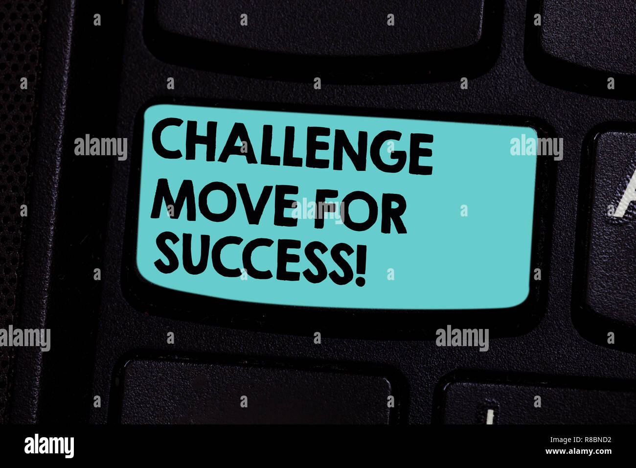 Word writing text Challenge Move For Success. Business concept for ...