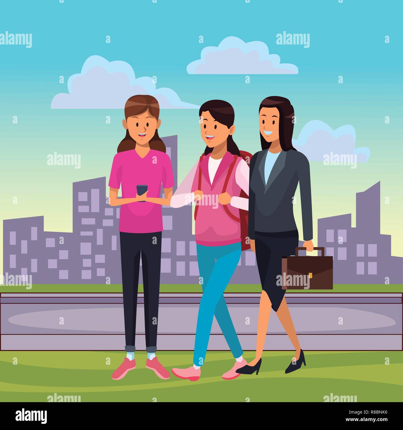 woman daily routine Stock Vector Image & Art - Alamy