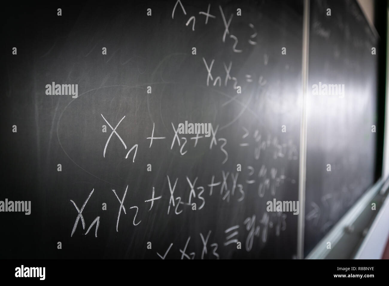 Blackboard maths equation hi-res stock photography and images - Alamy