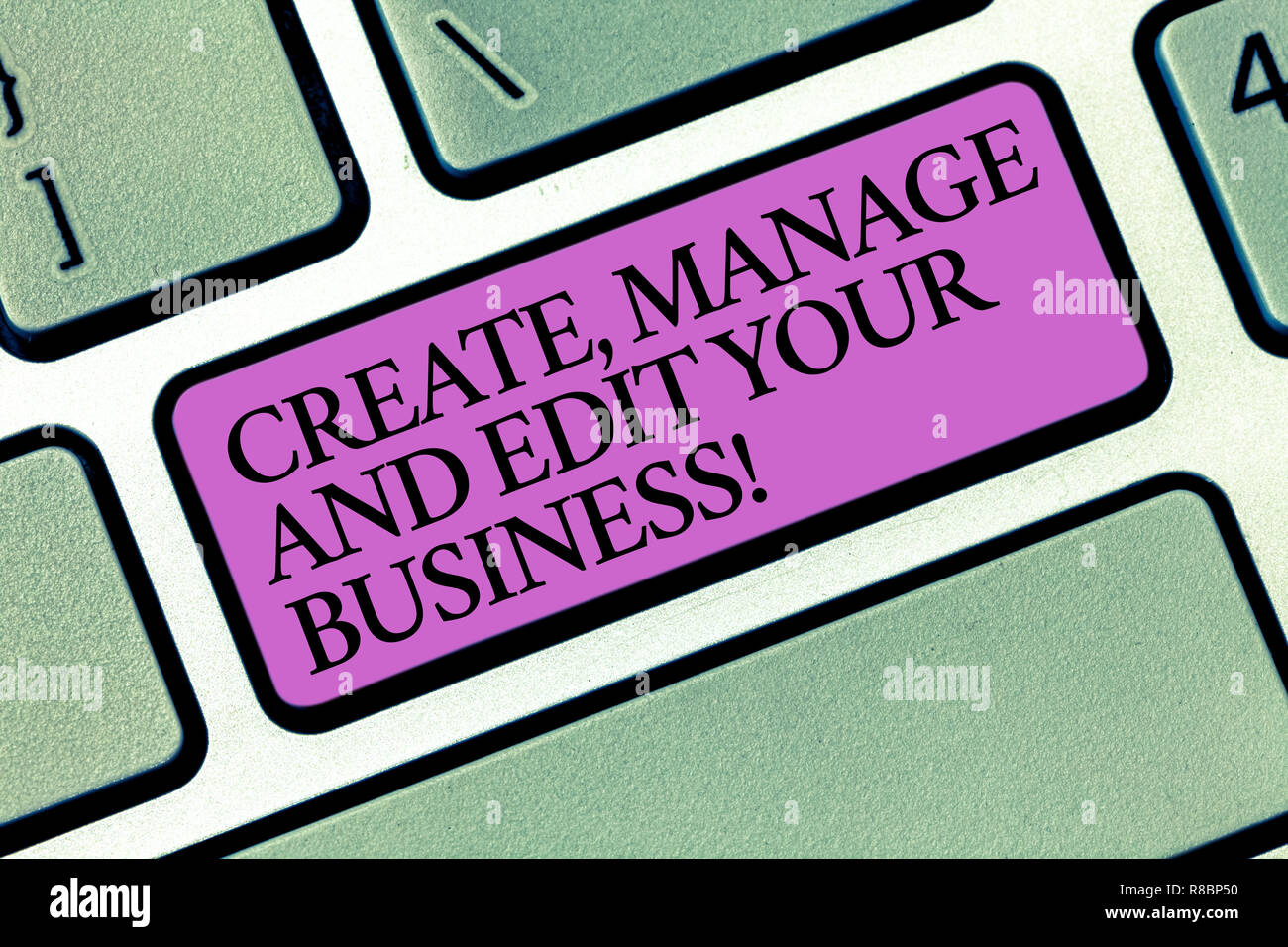 Text sign showing Create Manage And Edit Your Business. Conceptual ...