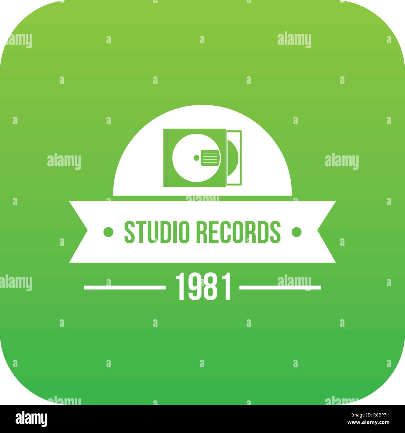 Dj studio icon green vector Stock Vector Image & Art - Alamy