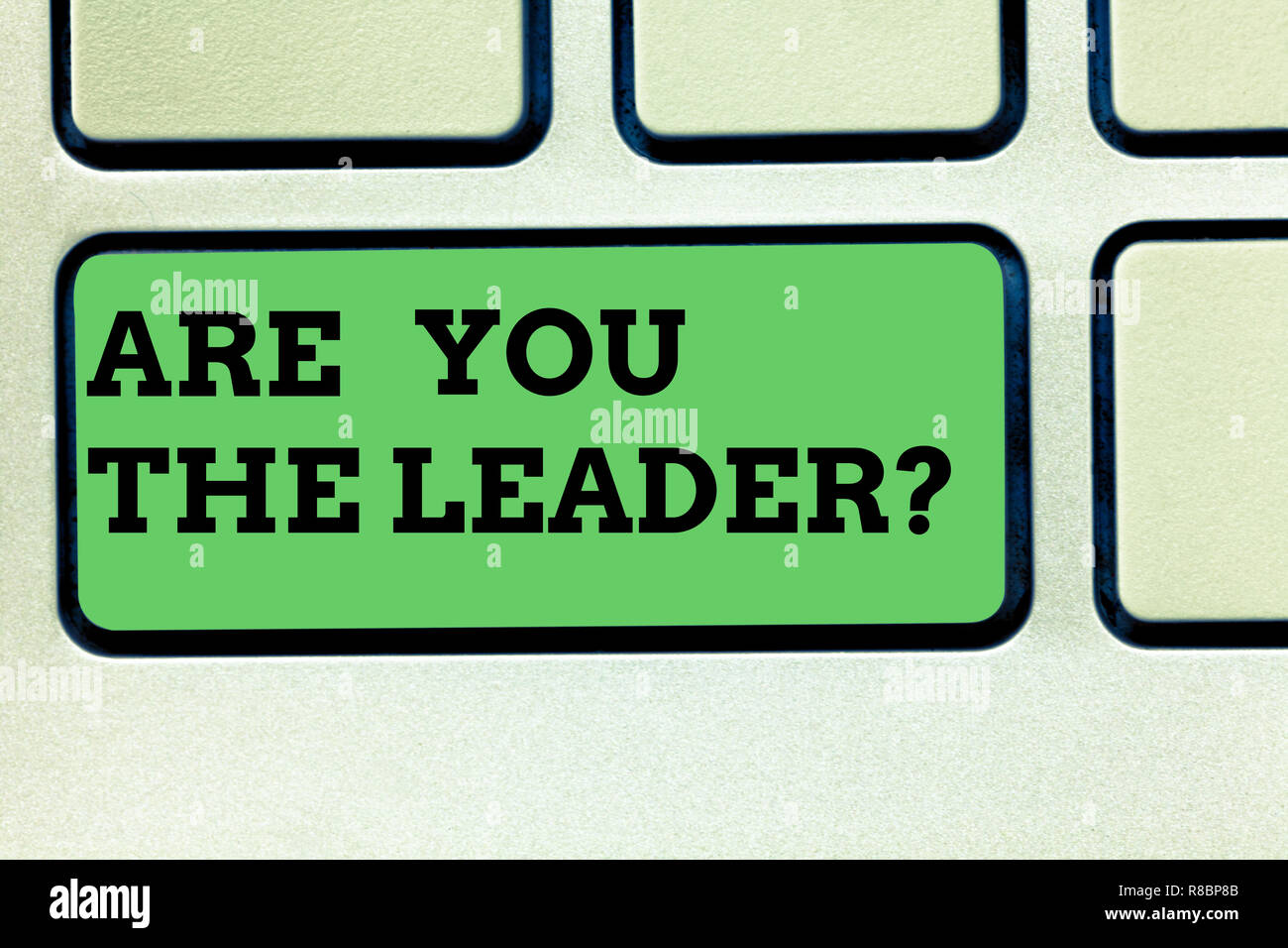 Writing note showing Are You The Leaderquestion. Business photo ...