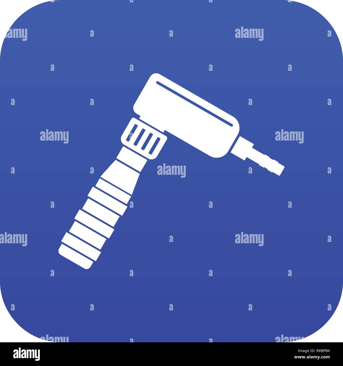 Hand draw rotary tattoo machine icon digital blue Stock Vector Image ...