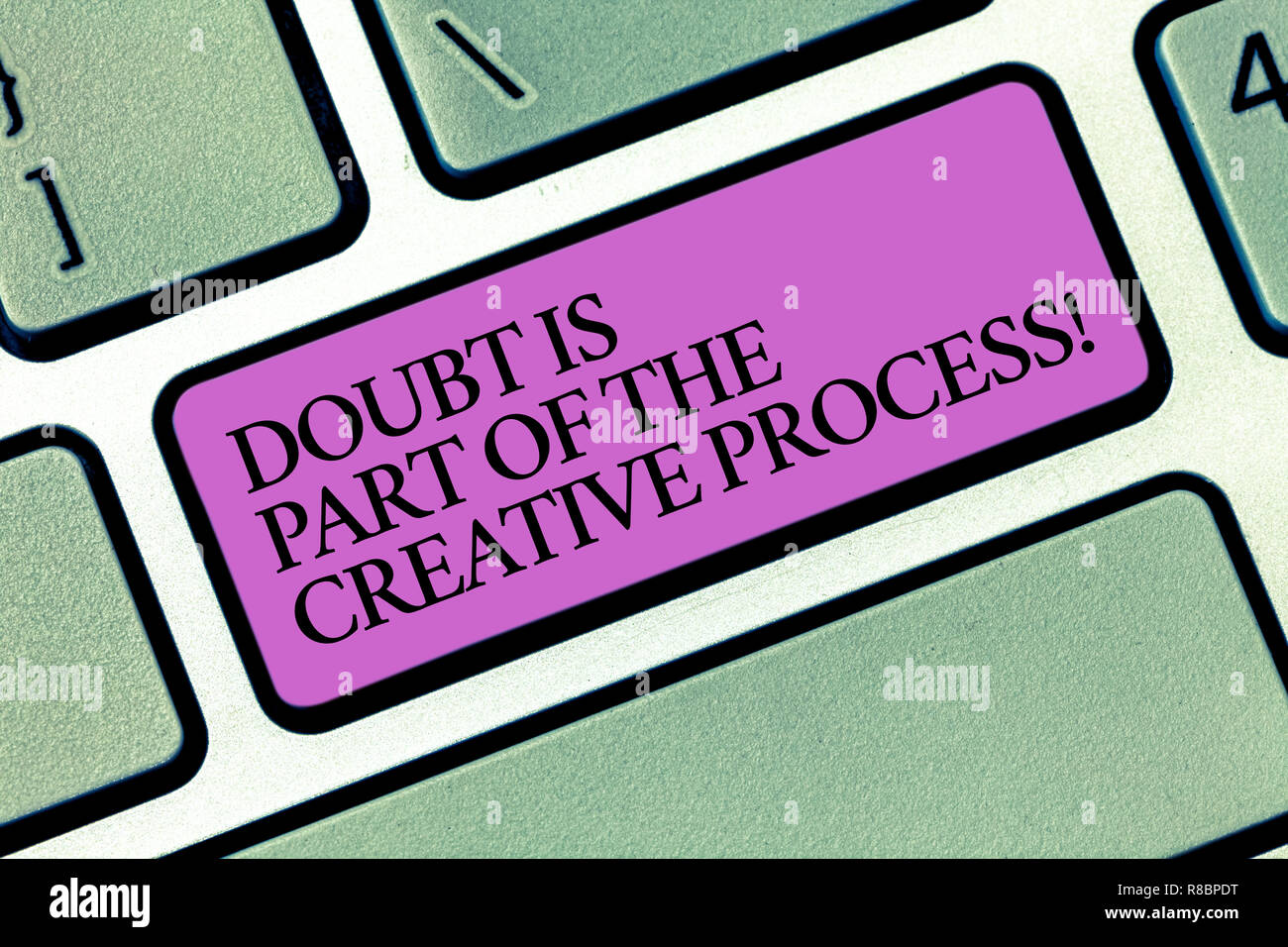 Text sign showing Doubt Is Part Of The Creative Process. Conceptual ...