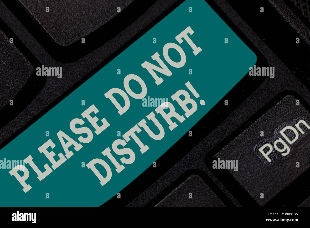 Writing note showing Please Do Not Disturb. Business photo showcasing ...