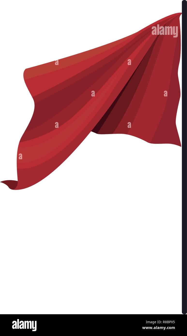 red flag waving Stock Vector Image & Art - Alamy