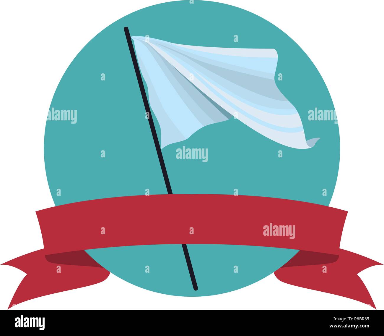 flag waving icon Stock Vector Image & Art - Alamy