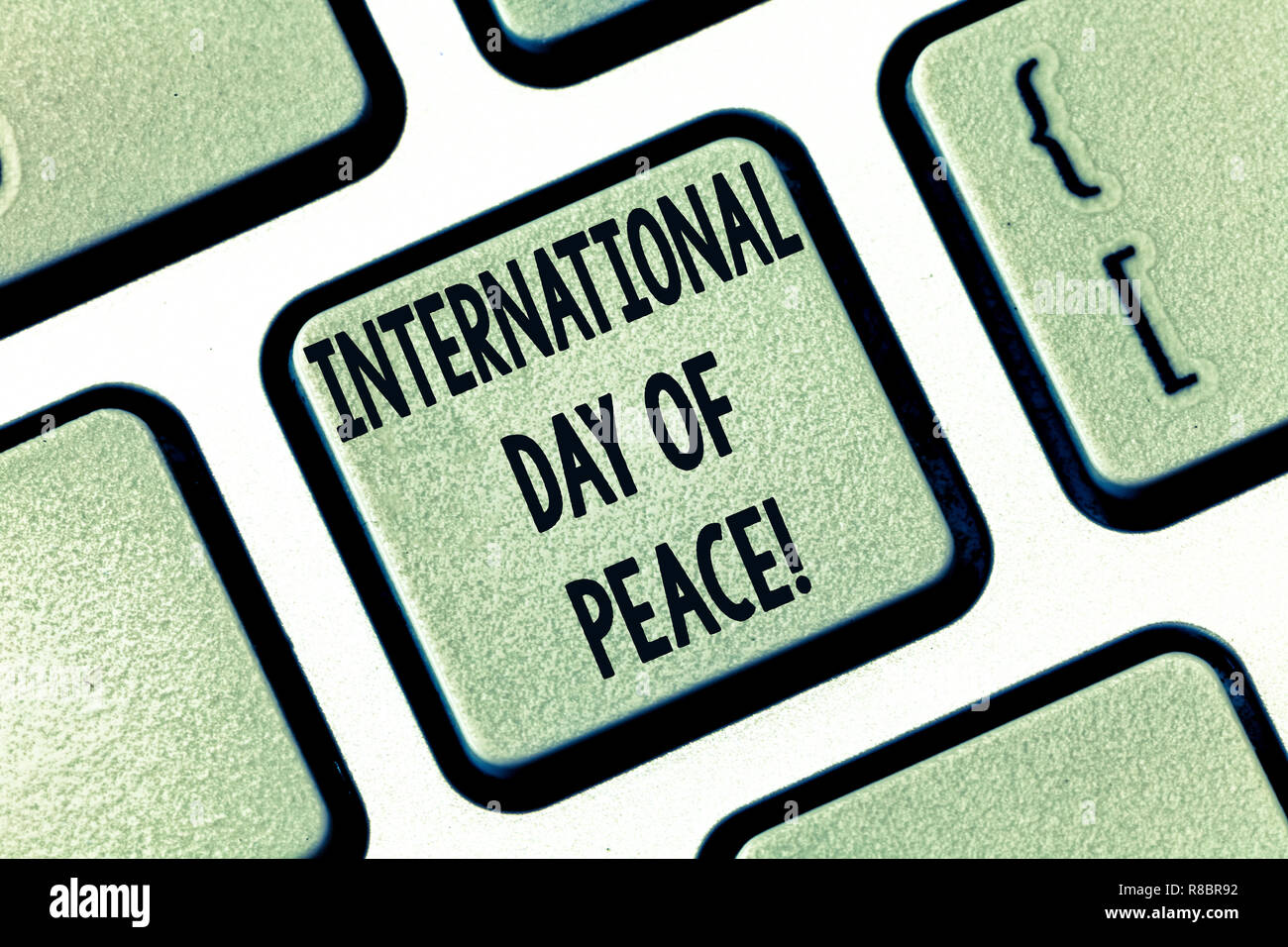 Text sign showing International Day Of Peace. Conceptual photo ...