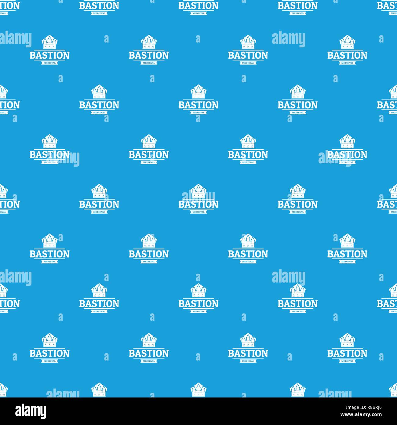 Bastion medieval pattern vector seamless blue Stock Vector Image & Art ...