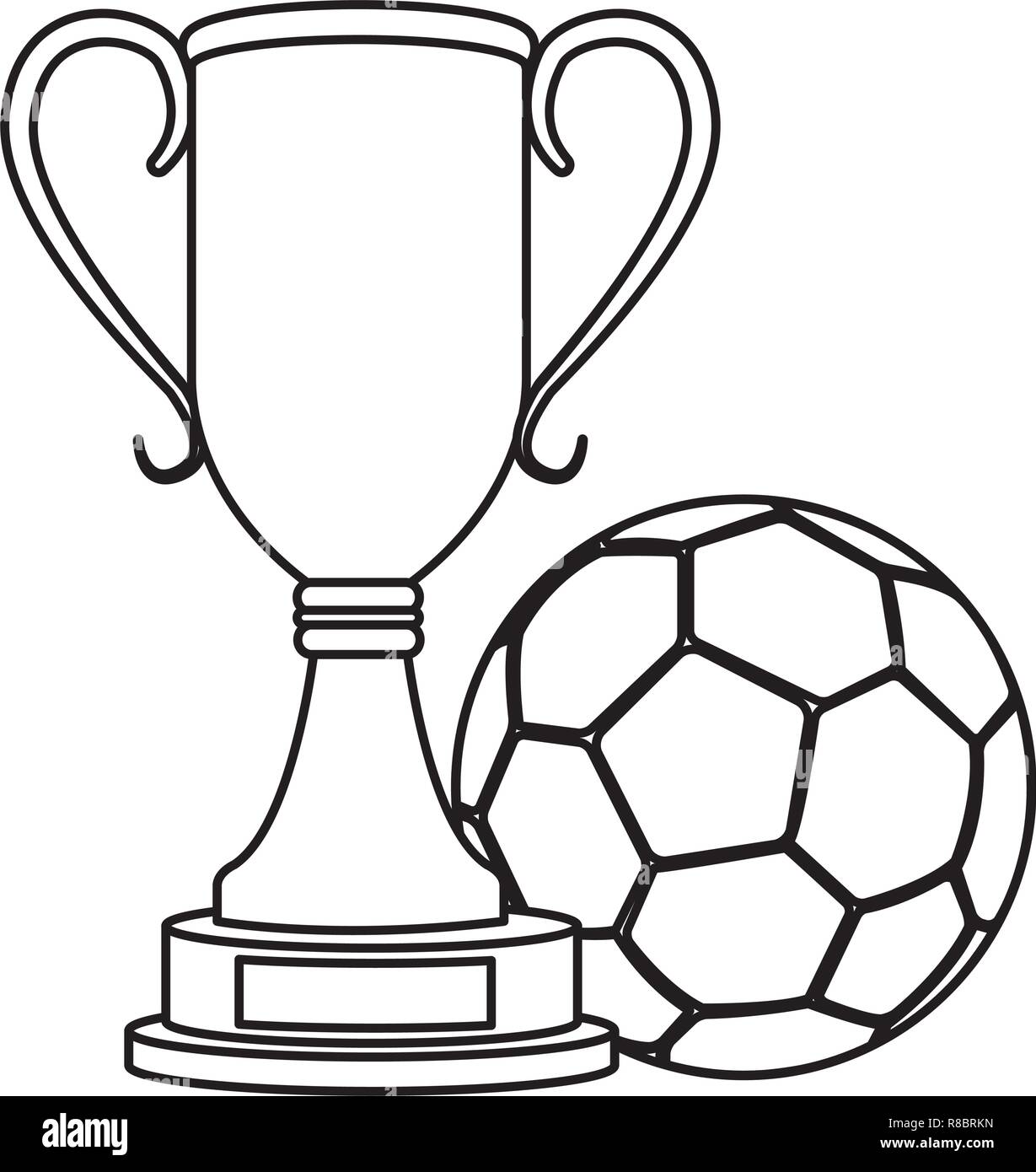 Football Trophy Coloring Pages