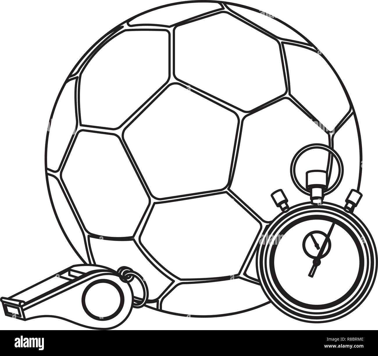 Whistle stopwatch Stock Vector Images - Alamy