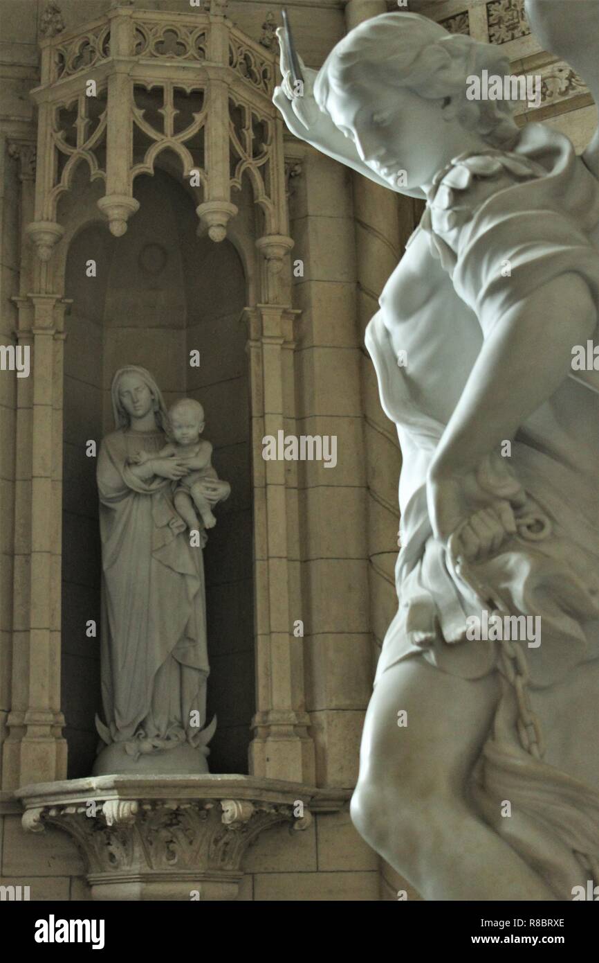Saint Michael the Archangel Statue Stock Photo - Alamy
