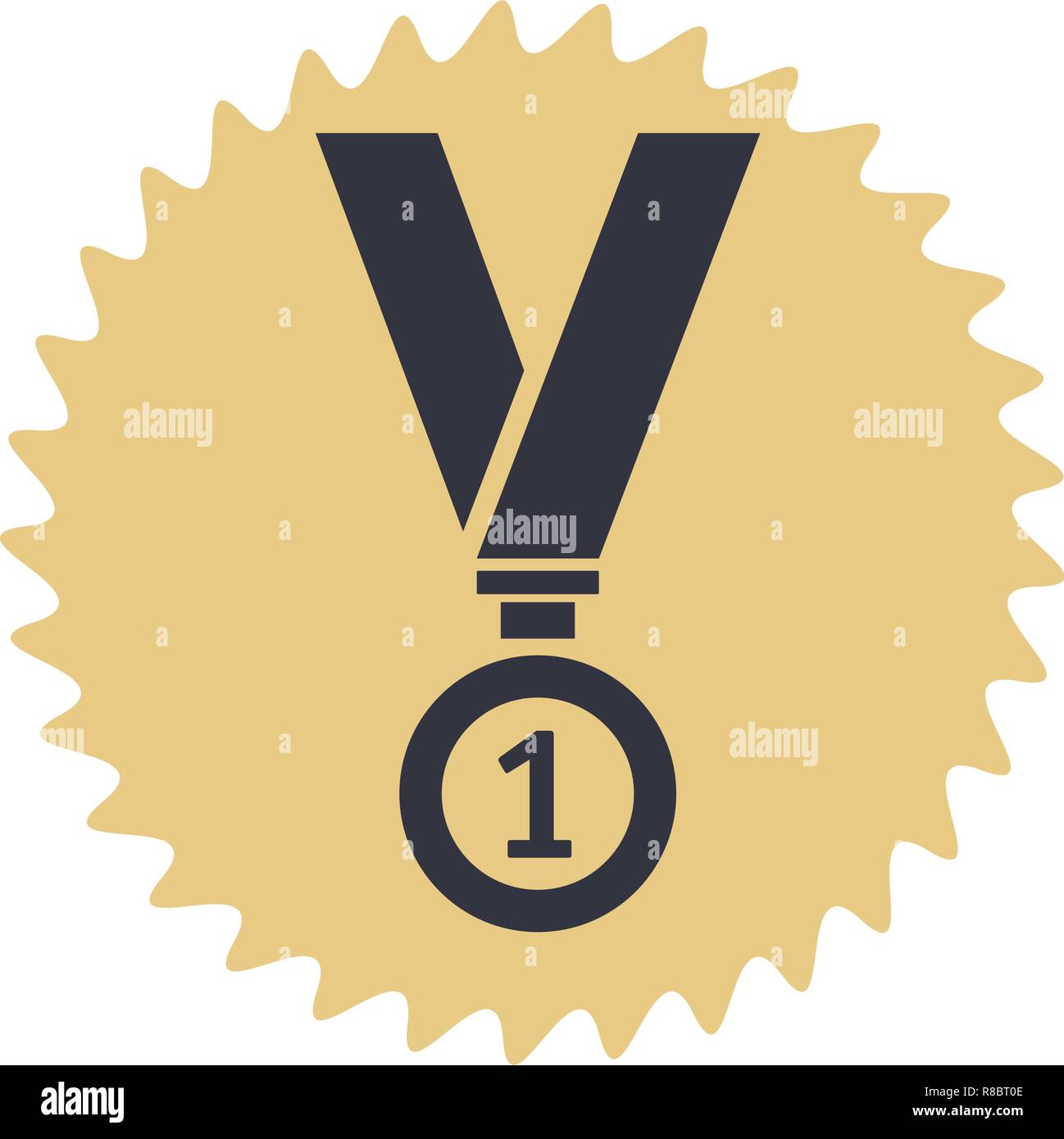number one medal Stock Vector Image & Art - Alamy