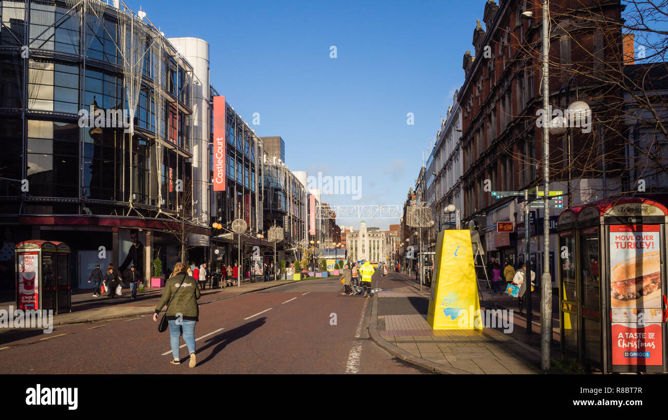 Castlecourt shopping centre in Donegal Square Belfast Stock Photo - Alamy
