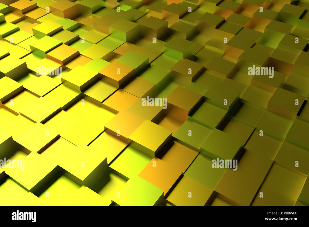 Shape composition, block or cube, geometric structure. Decorative ...