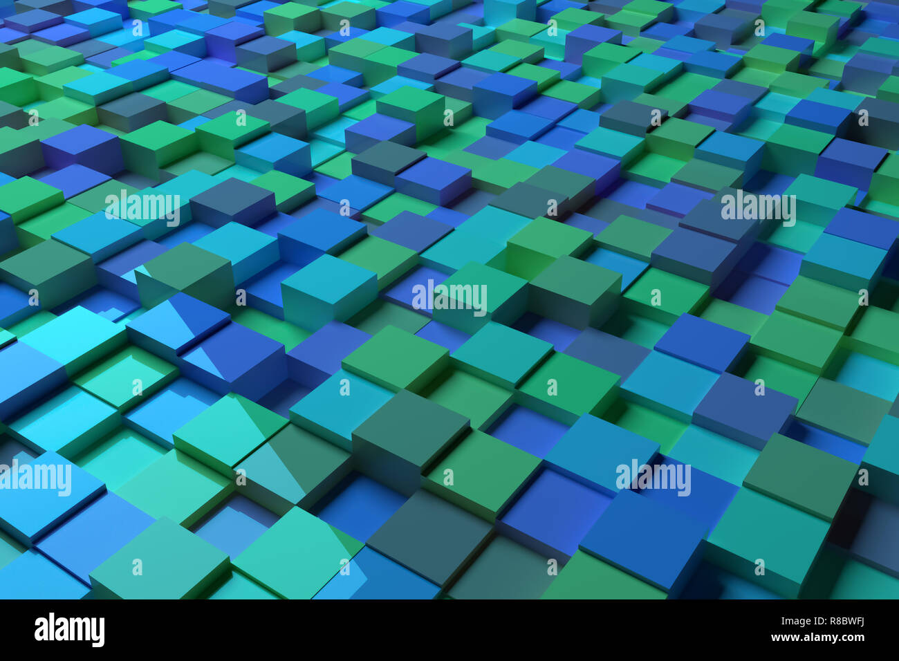 Shape composition, block or cube, geometric structure. Decorative, illustrations. For design ...