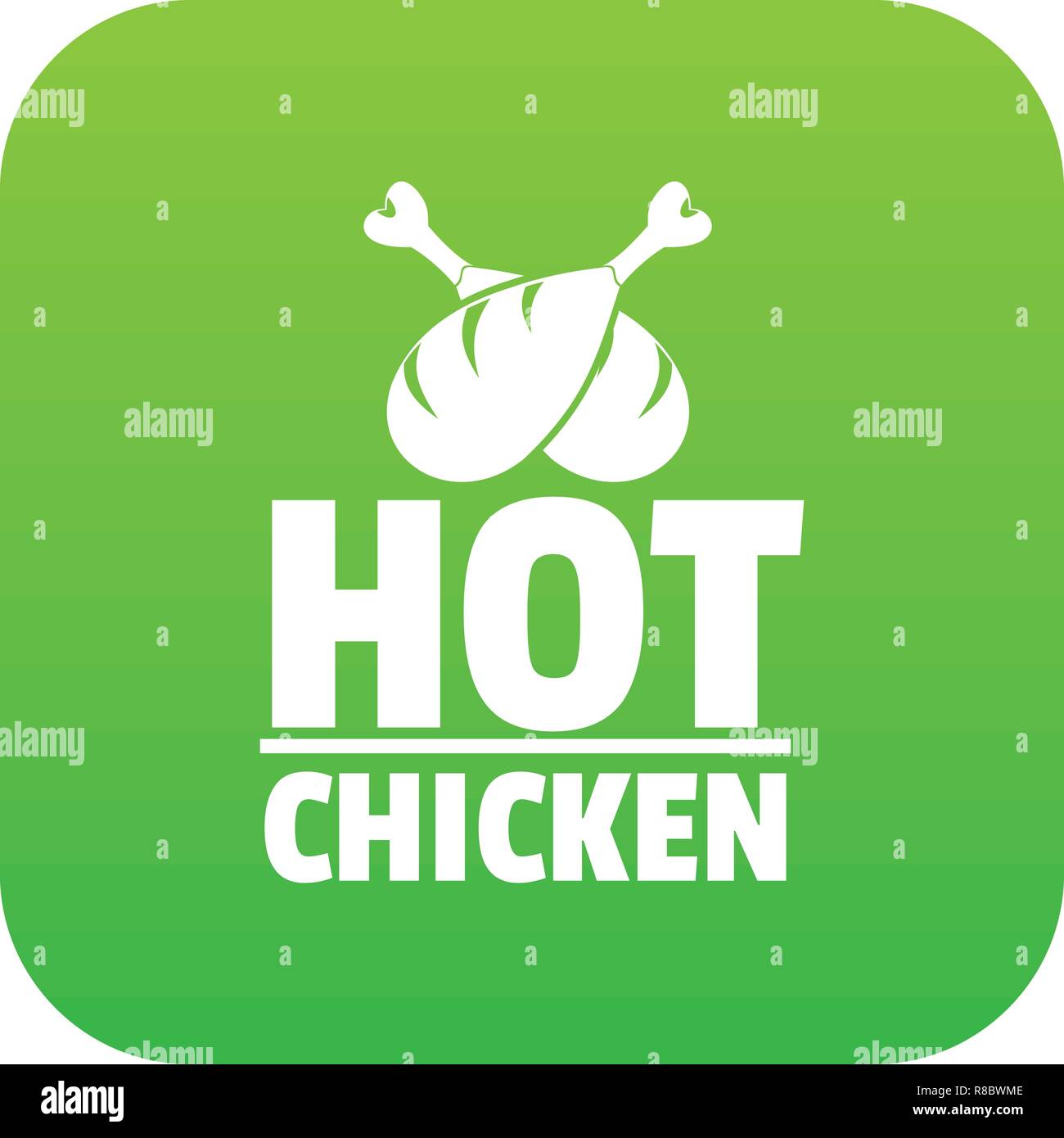 Chicken drumstick fresh baked Stock Vector Images - Alamy