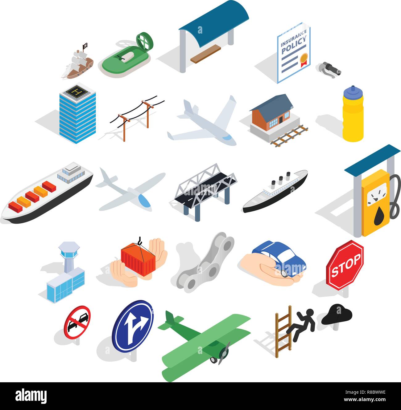 Carry over icons set, isometric style Stock Vector Image & Art - Alamy