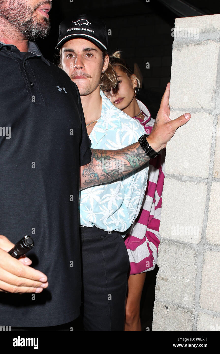 LOS ANGELES, CA, USA - AUGUST 29: Justin Bieber and Hailey Rhode ...