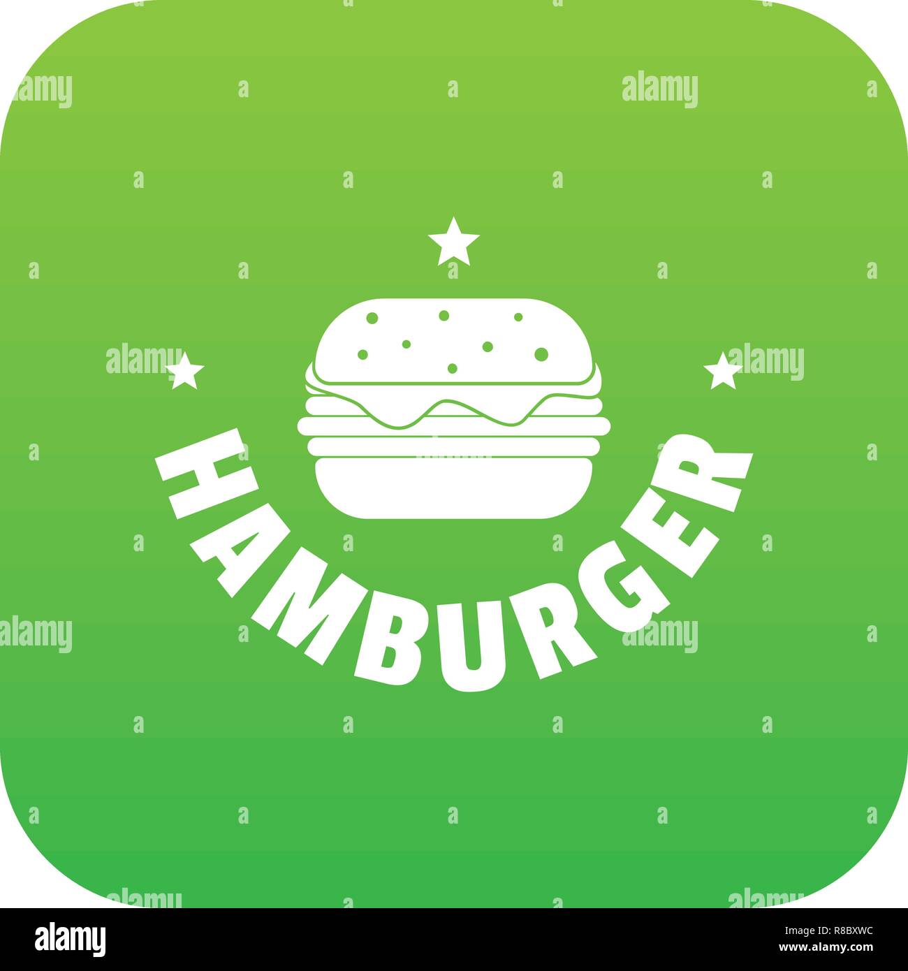 Hamburger icon green vector Stock Vector Image & Art - Alamy