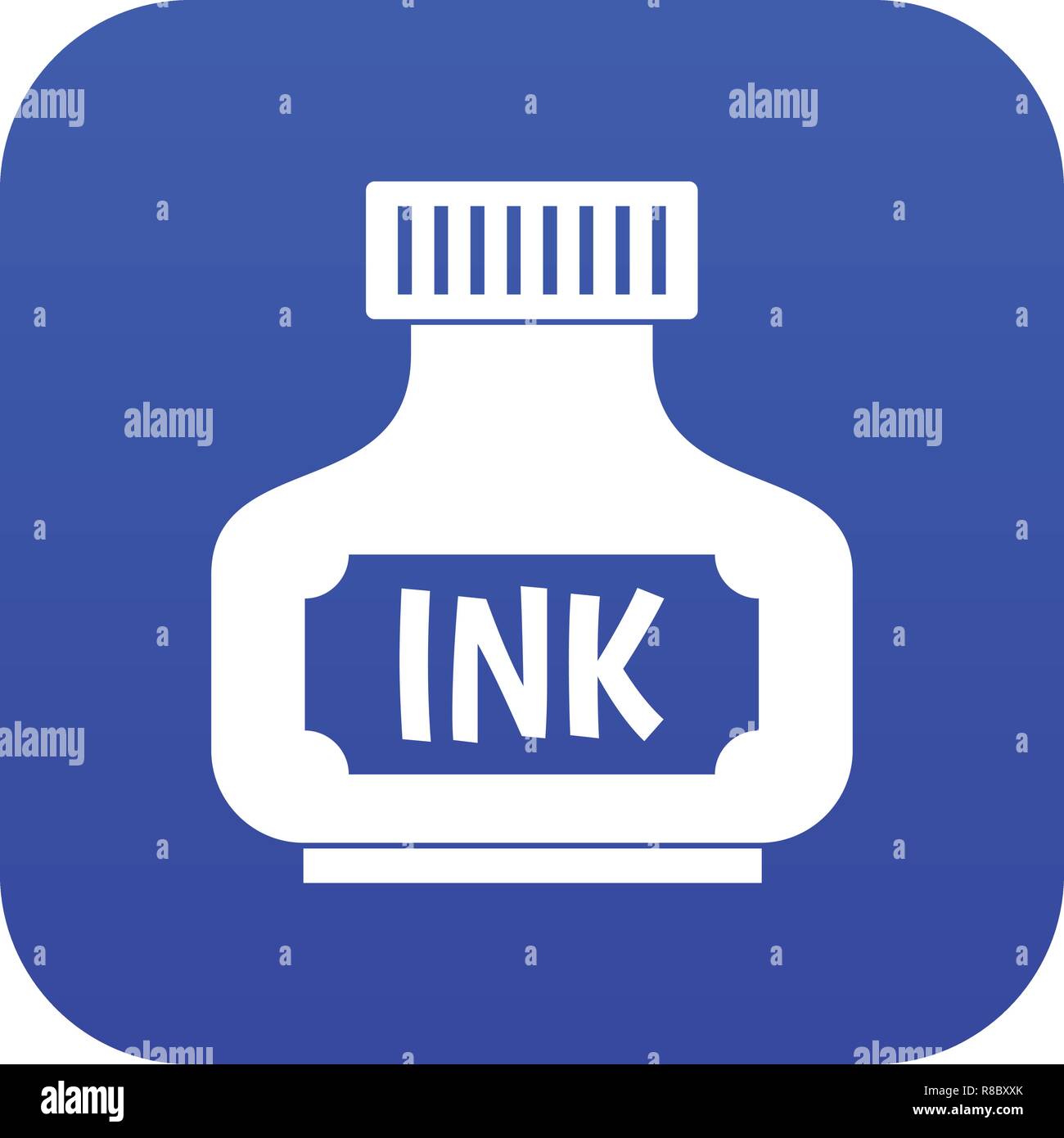 Black ink bottle icon digital blue Stock Vector Image & Art - Alamy